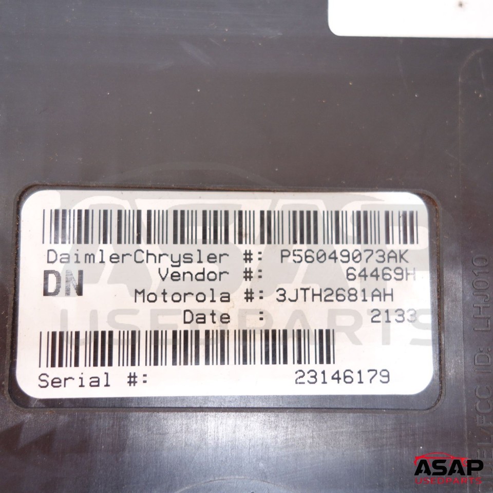 🍎 BCM CTM CENTRAL TIMING CONTROL MODULE DODGE DURANGO 2002-2003 ...