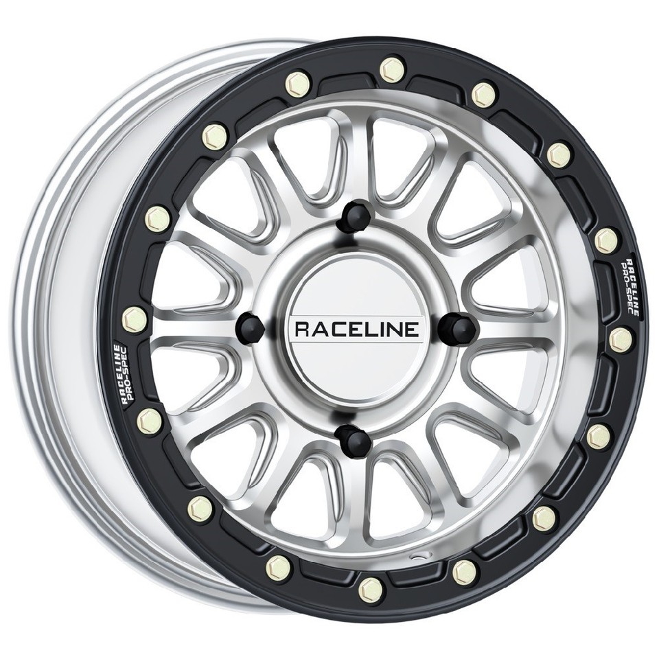 Raceline Alpha Hyper 15" Wheels Silver 35" Mongrel SQ Tires Textron ...