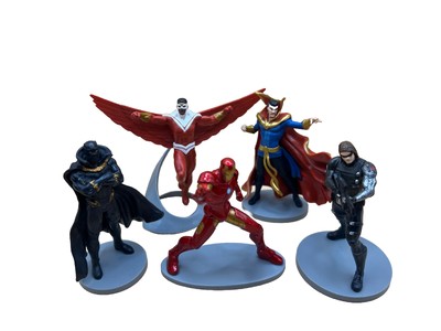 Marvel Avengers Figures Cake Toppers Display Lot Of 5 Action Figures | eBay