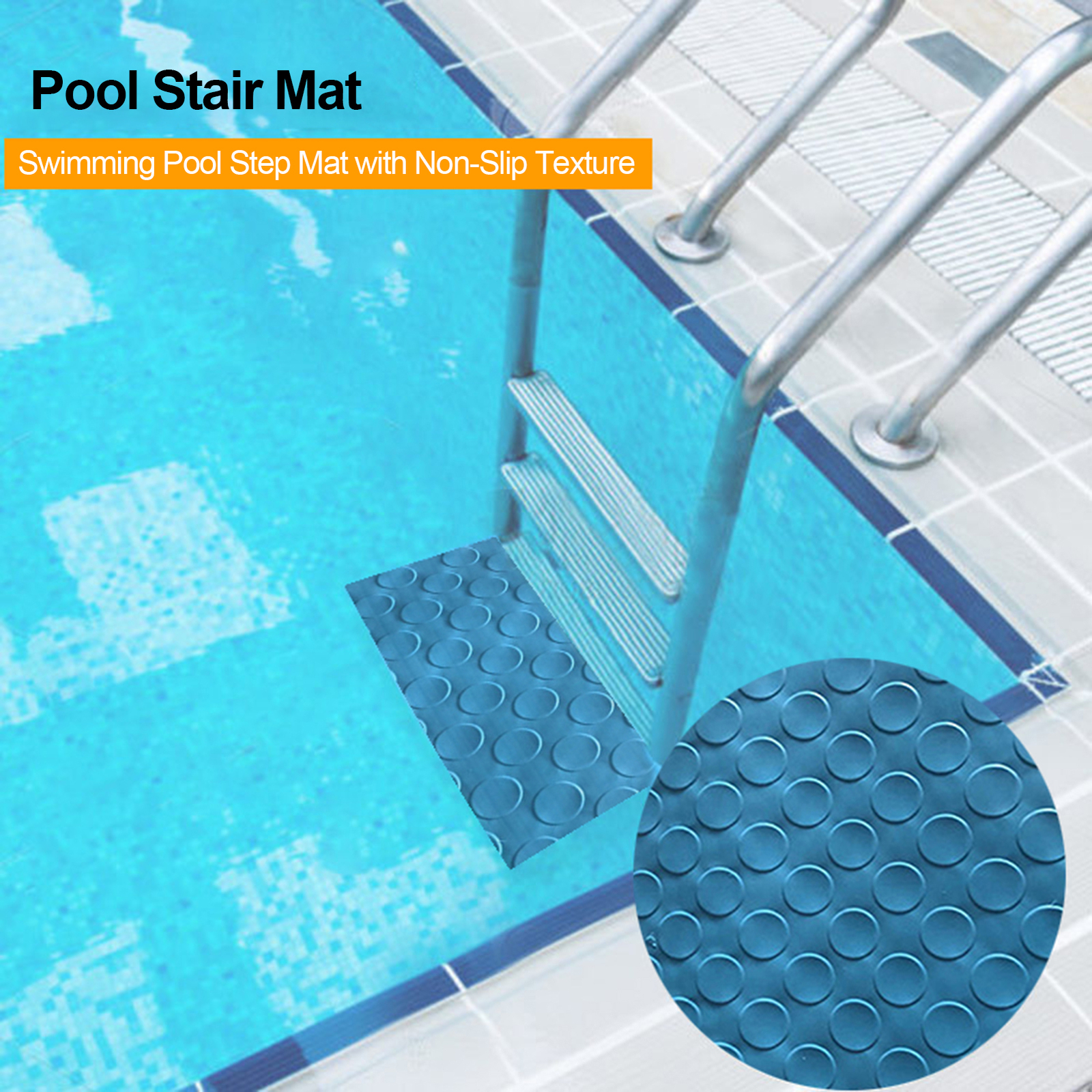 Pool Step Mat Wear-resistant Protective Striped Texture Design Swimming ...