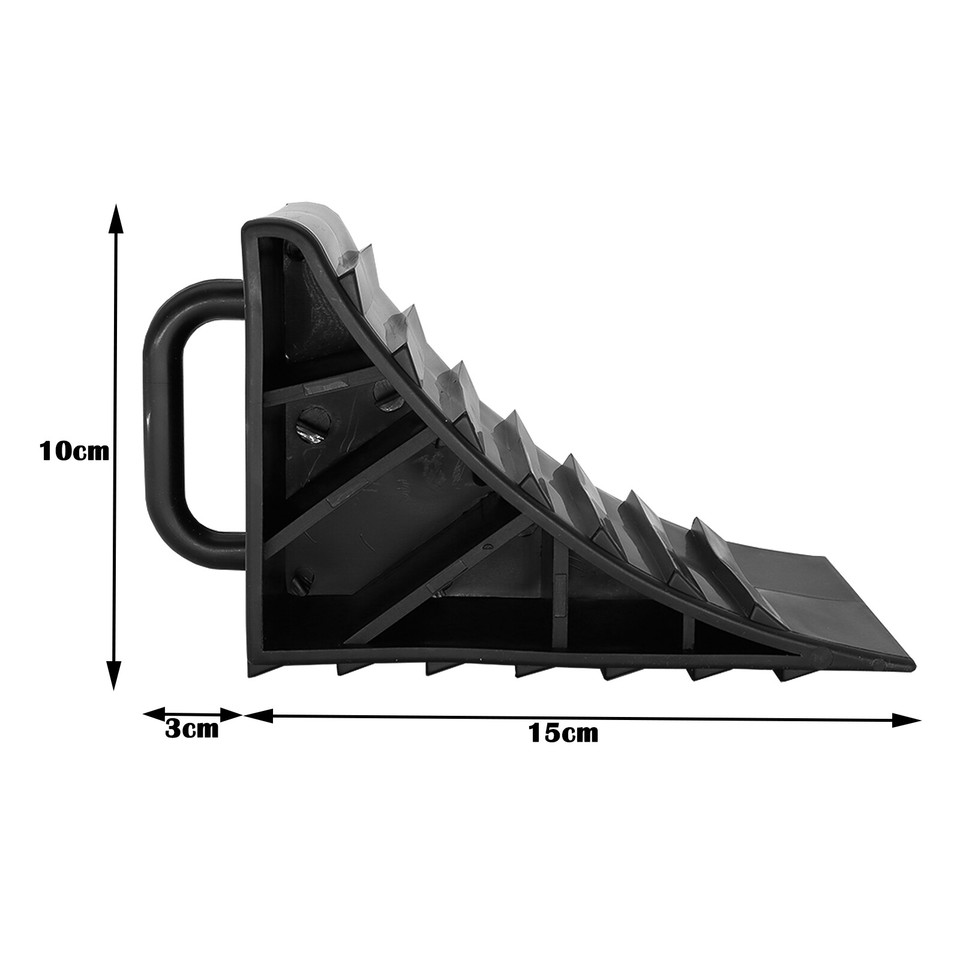 4X CAR MOTORHOME TRAILER WHEEL CHOCKS BLOCKS HEAVY DUTY CARAVAN VAN ...