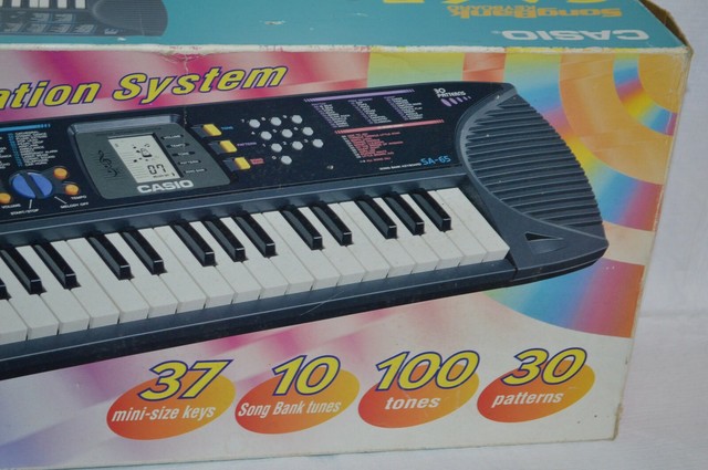 Vintage Casio Sa-65 Electronic Song Bank Keyboard 100 Tones 30 Patterns ...