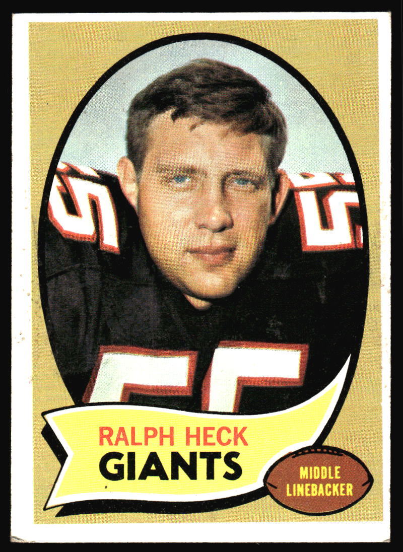 1970 Topps Ralph Heck #127 New York Giants | eBay