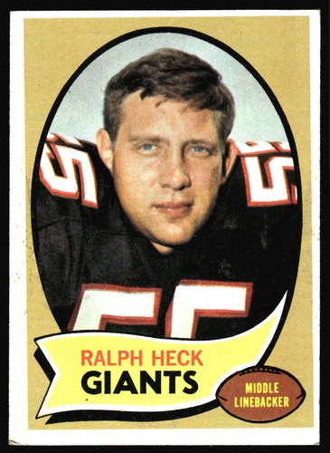 1970 Topps Ralph Heck #127 New York Giants | eBay