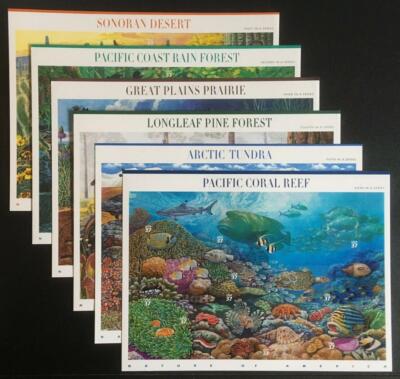 SHEETS - NATURE OF AMERICA SHEETS #1 - #6 COMPLETE MNH BELOW FACE | eBay