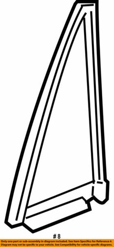 68188-42030 Toyota Weatherstrip, rear door quarter window, rh ...