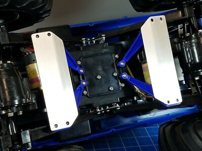 Pair Aluminum Axle Stabilizer Plate Mount for Tamiya RC 1/10 Bullhead ...