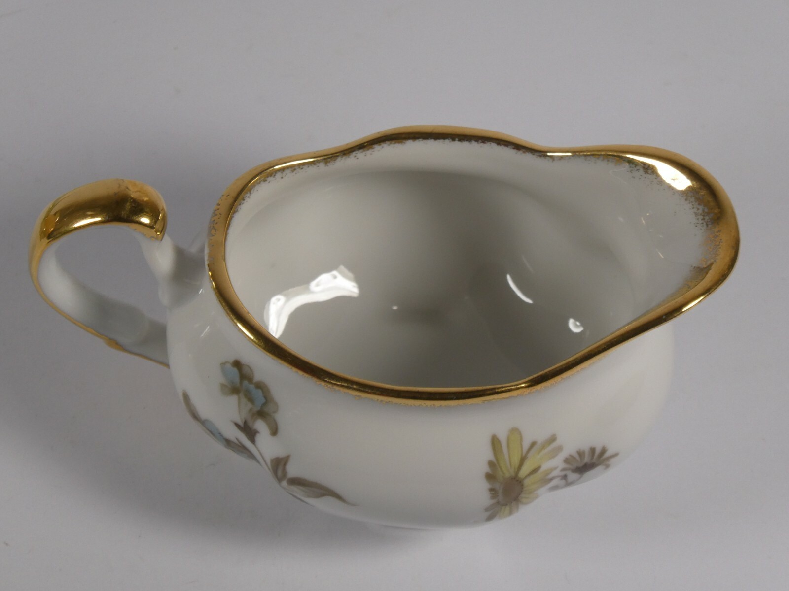 Westminster Australia Small Floral Gilt Milk Jug or Creamer, 11cm long ...