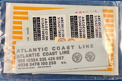 3 HO Walthers Decal 934-25920 ACL Atlantic Coast Line | eBay