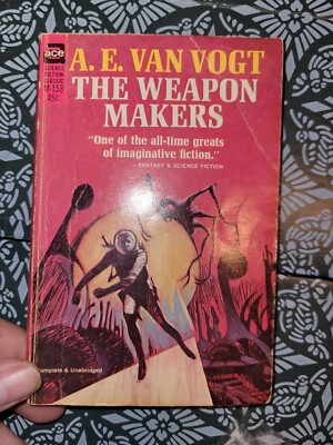 A.E. Van Vogt THE WEAPON MAKERS ACE M-153 Great Cover Art | eBay