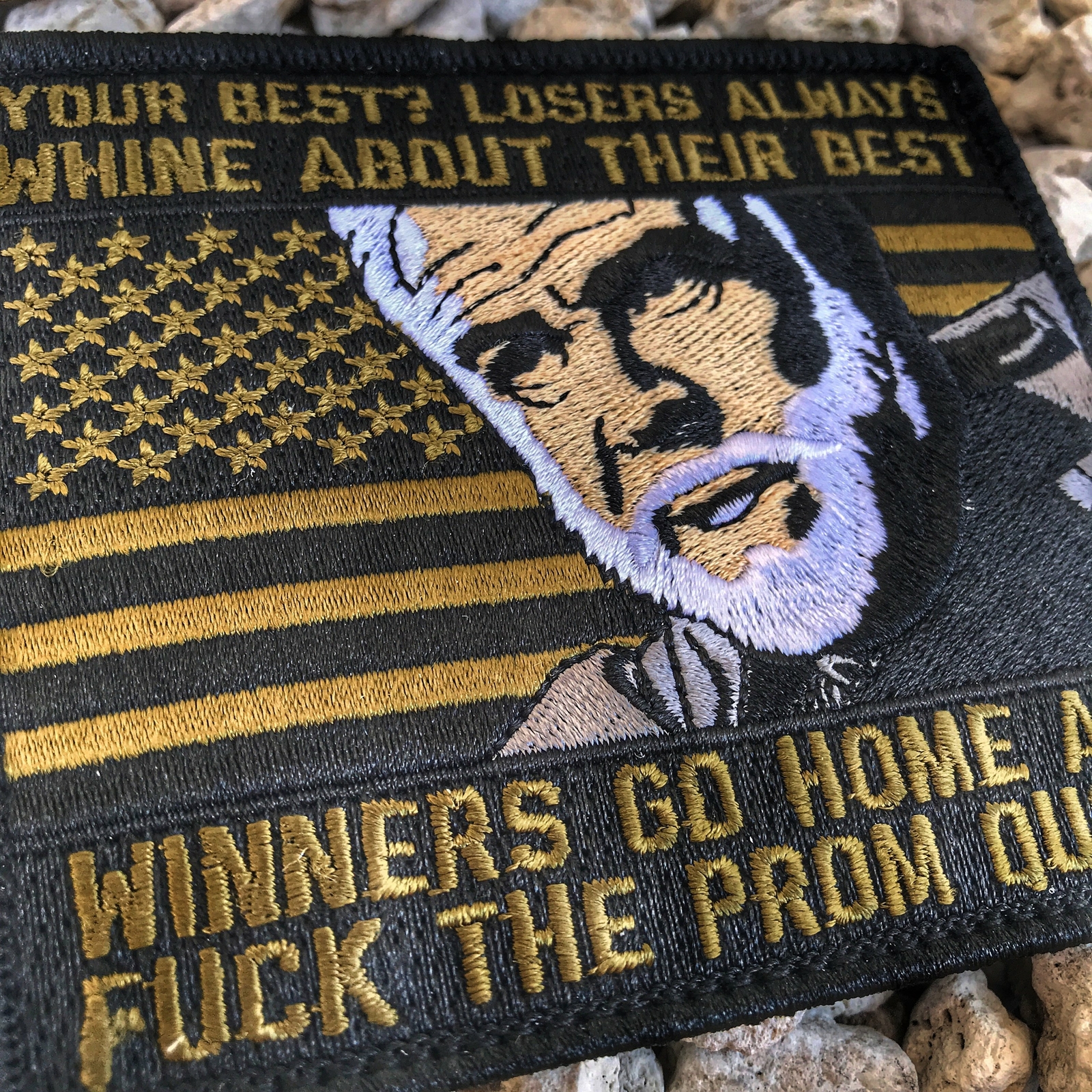 The Rock "Losers Always Whine About Their Best" Morale Patch | eBay