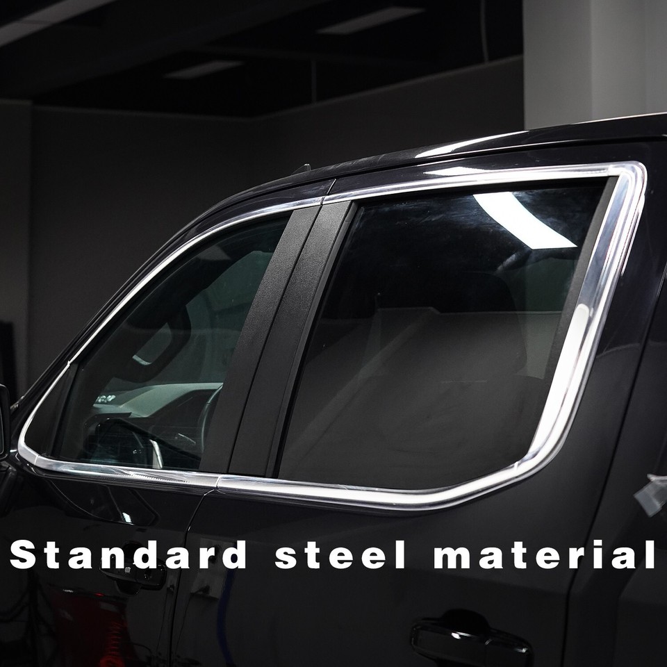 2020-2024 Chevy Silverado 1500 Window Sill Strips Decor Trim Chrome ...