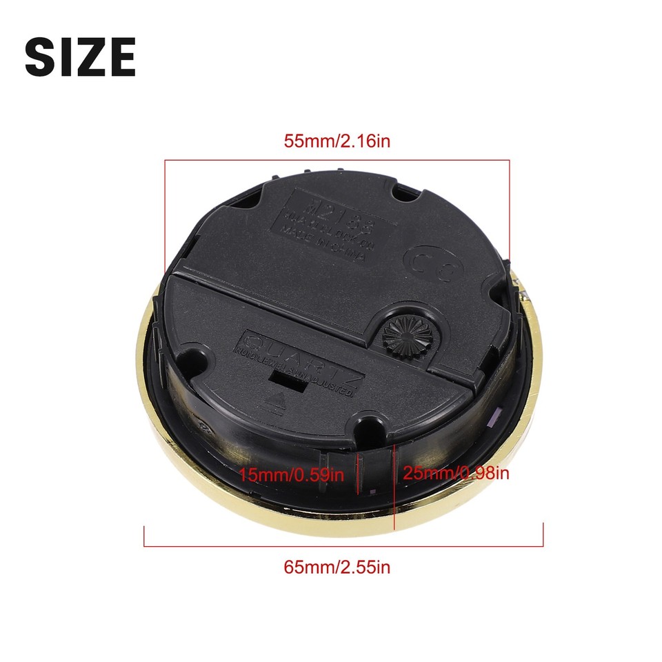 65MM Quartz Clock Inserts Movement Insert Replacement DIY Parts Roman ...