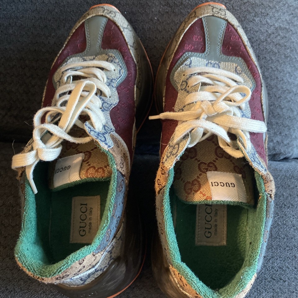 Gucci Rhyton Brick Red Sneaker - Size Gucci 10 US 10.5 | eBay