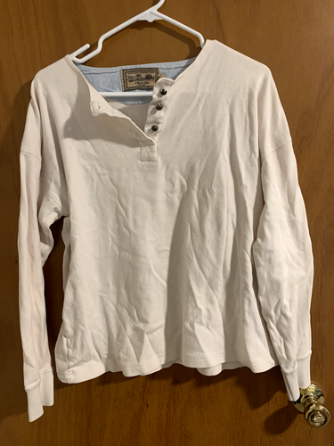 Vintage Calvin Klein Henley Shirt Men's Small Cream Color | eBay