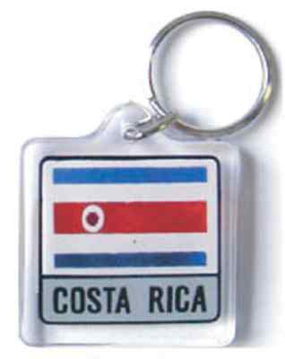 COSTA RICA DOUBLESIDED FLAG KEYCHAIN WITH RING - NEW - FREE SHIPPING | eBay