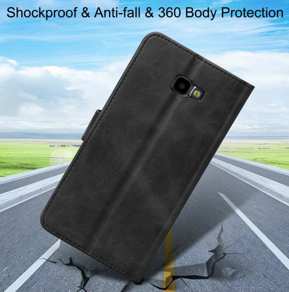 For Samsung J4 J6 J4+ J6+ Phone Case Leather Flip Shockproof Wallet ...