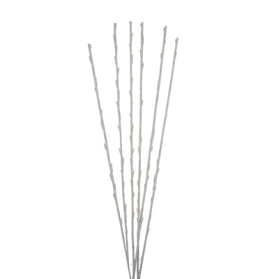 Northlight 6 Enchanted Garden LED Yellow Micro Rice Light Branch ...