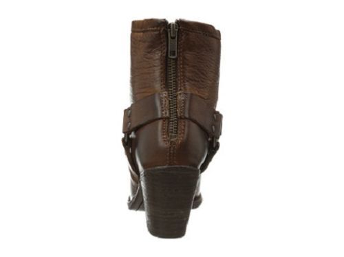 Frye Tabitha Harness Cognac Distressed Leather Short Boot, 9.5M - MSRP ...