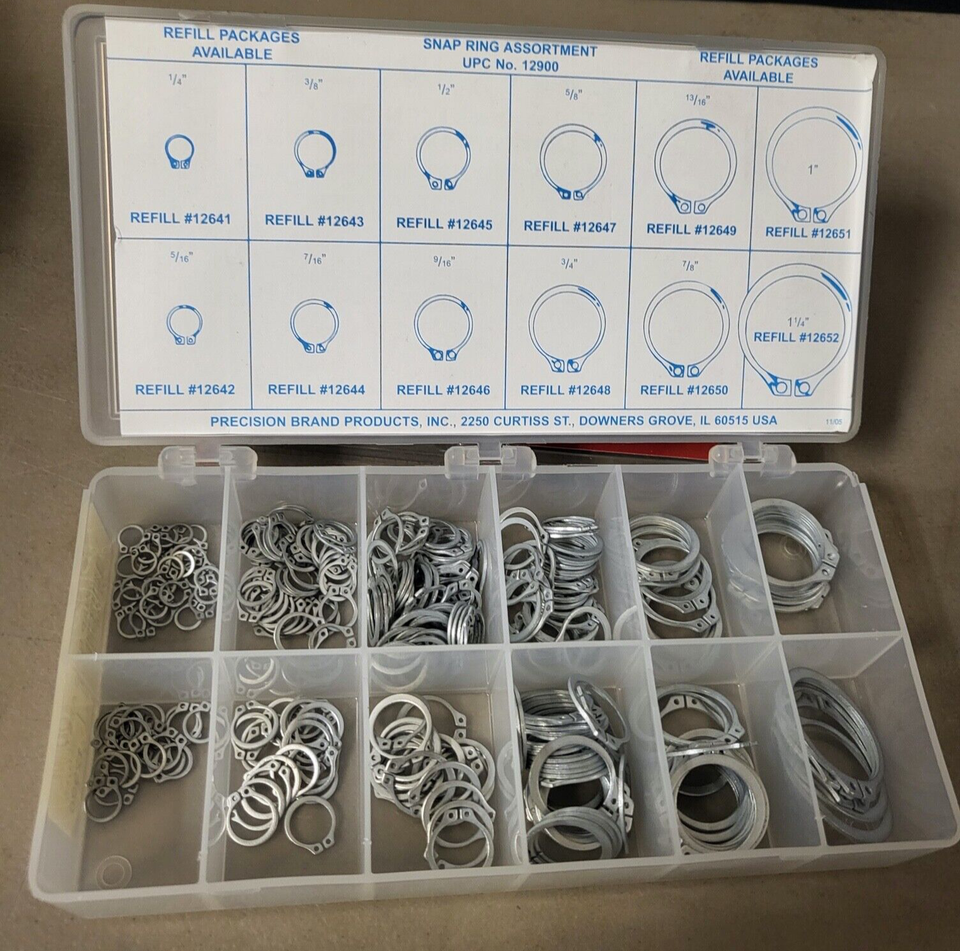 Precision Brand Maitenance Kit Snap Ring Assortment | eBay