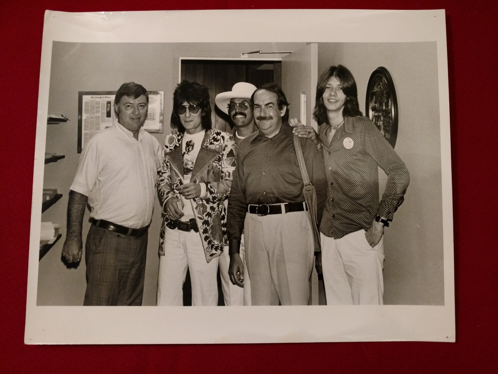 Ron Wood David Morrell Scott Muni backstage photo | eBay