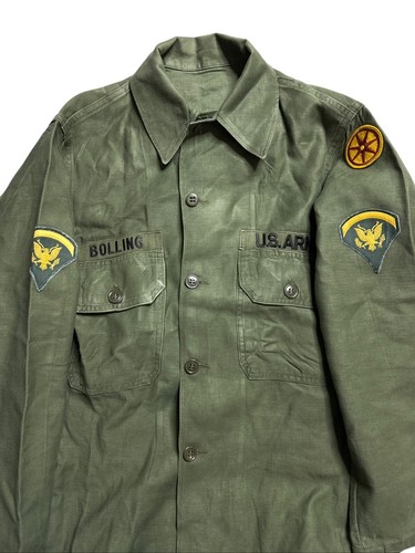 US Army OG 107 Button Up Field Shirt 107th Transportation Brigade ...