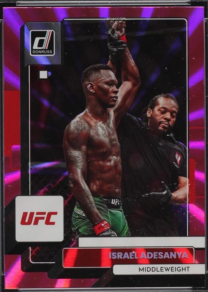 2023 Donruss UFC - Israel Adesanya #102 Holo Pink Laser for sale online ...