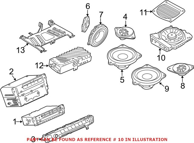 2017 BMW 328 XI F30 Front Left Genuine Harmon Kardon Under Seat Base ...