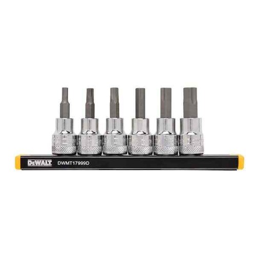 3/8 in. Dewalt Drive Sae Hex Non Slip Impact Socket Adapter Set 6 Piece ...