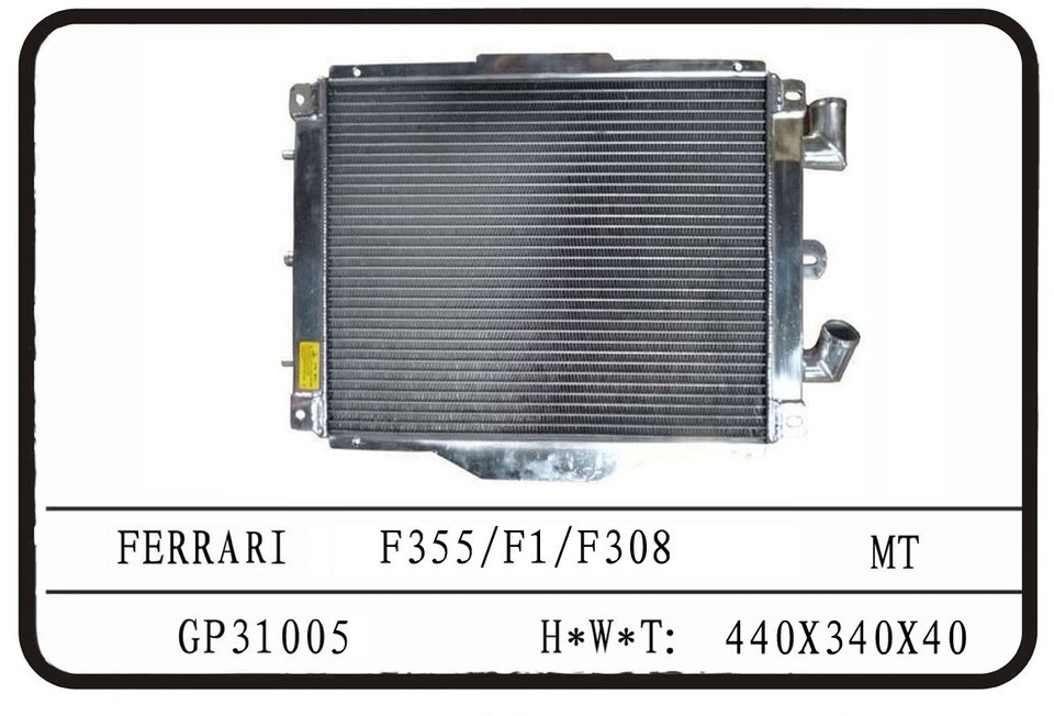 FERRARI F355 POLISHED COMPLETE ALUMINUM RADIATOR (PER SIDE ONLY - NOT ...