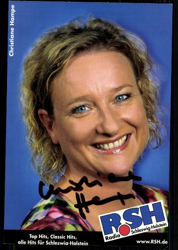 Christiane Hampe RSH Autogrammkarte Original Signiert ## BC 22826 | eBay