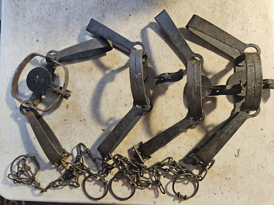 4- #1.5 Victor Double Long Spring Traps | eBay