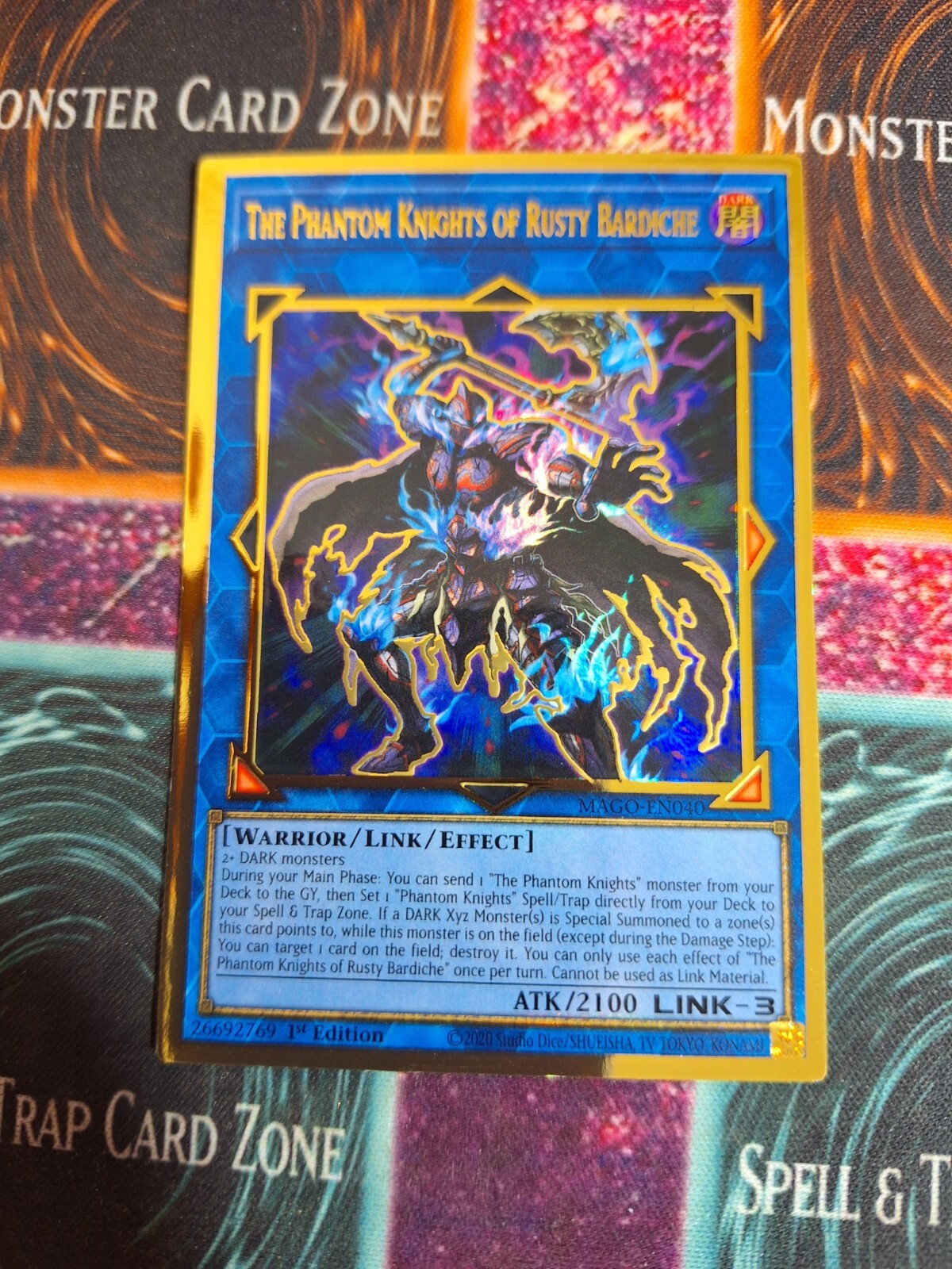 Yu-Gi-Oh! The Phantom Knights of Rusty Bardiche MAGO-EN040 1st Premium ...
