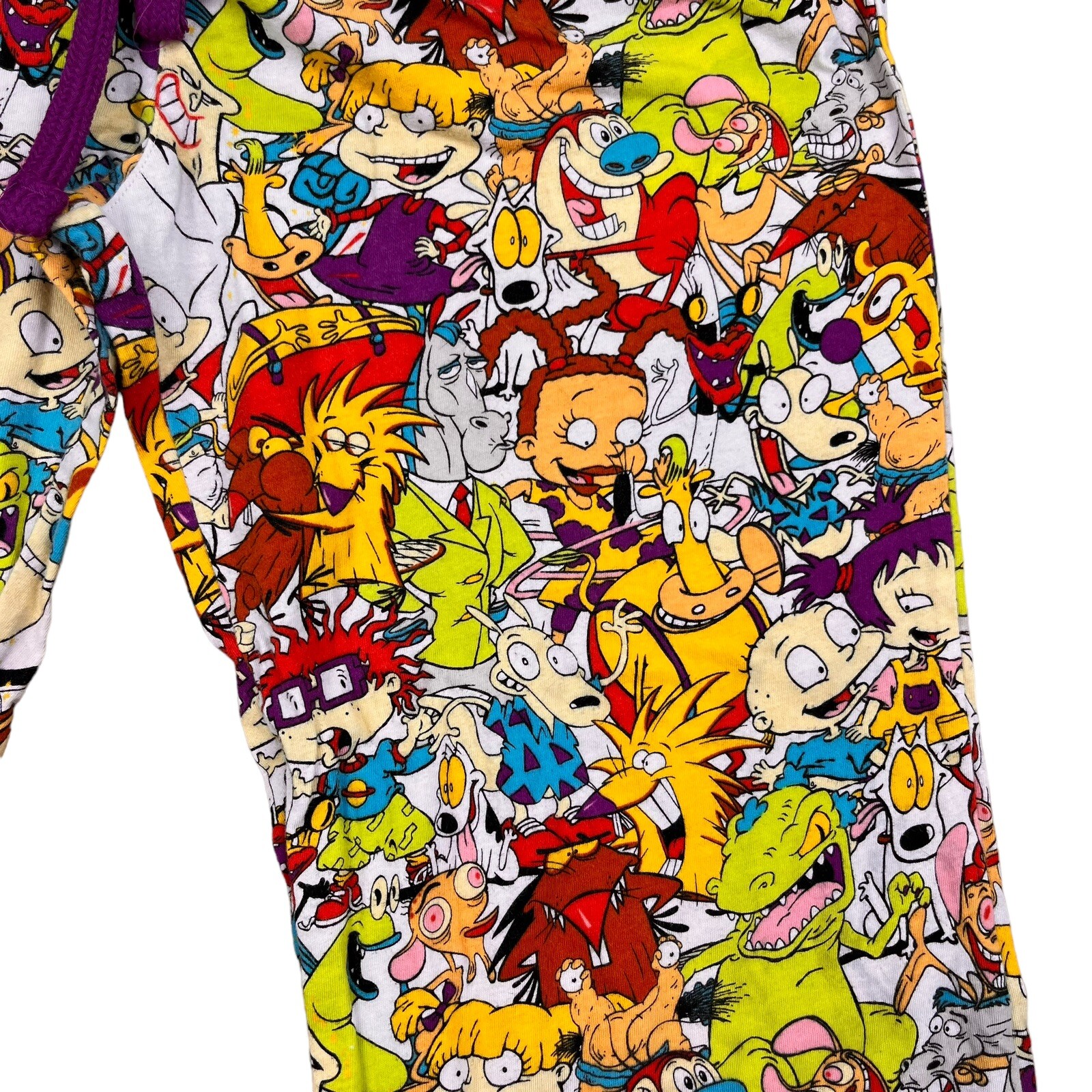 Nickelodeon 90s Cartoon Pajama Pant Ren & Stimpy Rugr… - Gem