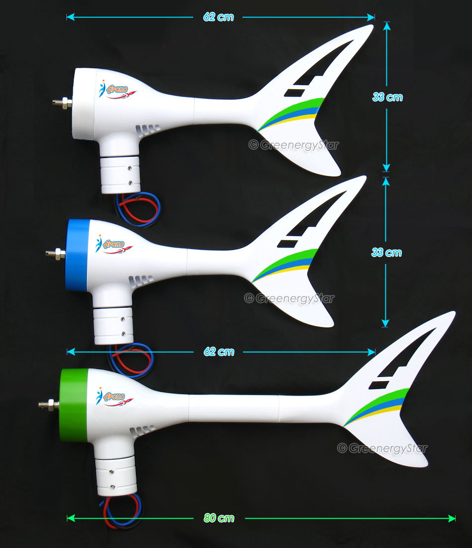 Apollo Wind Turbine Generator Max 18 cm Tail Extension | eBay