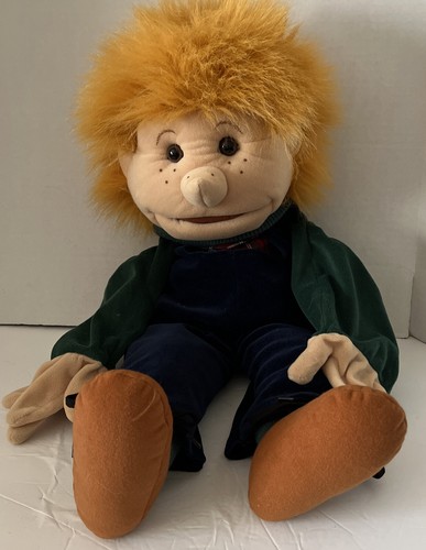 Vtg puppet Folkmanis Boy Doll Red Freckles Hair Ventriloquist Dummy ...