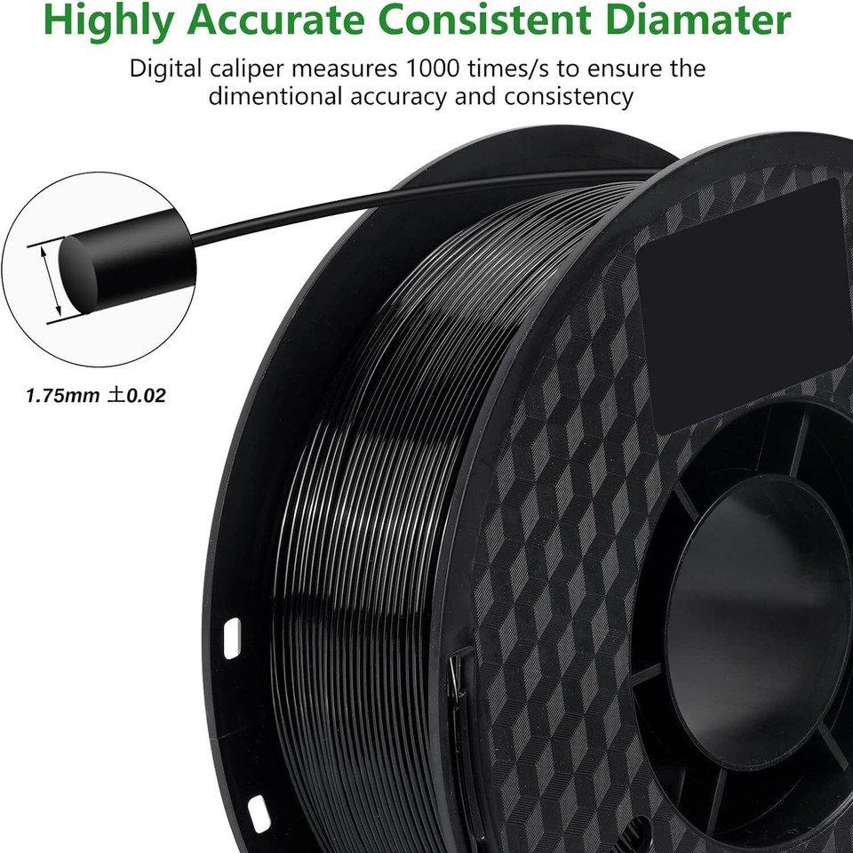 Kingroon 10KG PETG 3D Printer Filament 1.75 mm Spools 10 PACK 1KG ...