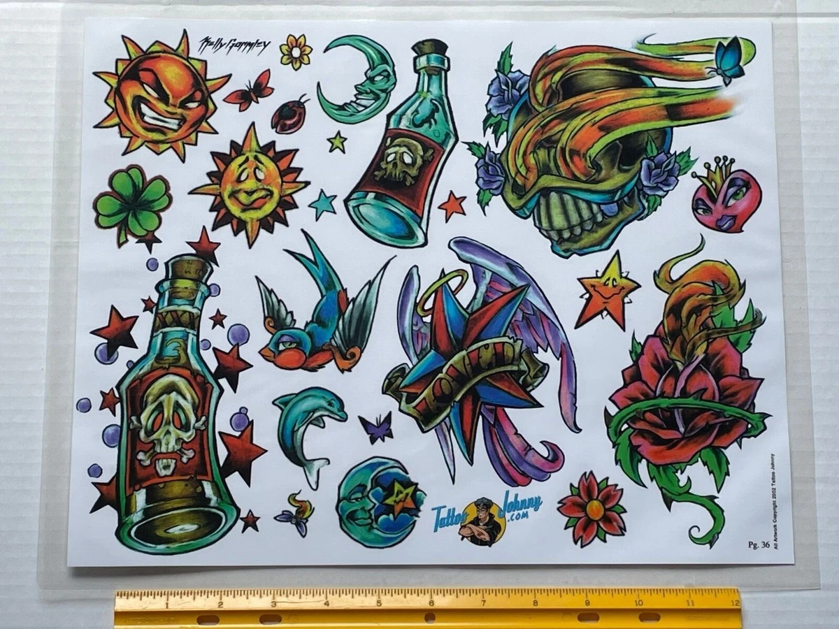 New School Tattoo Flash Art