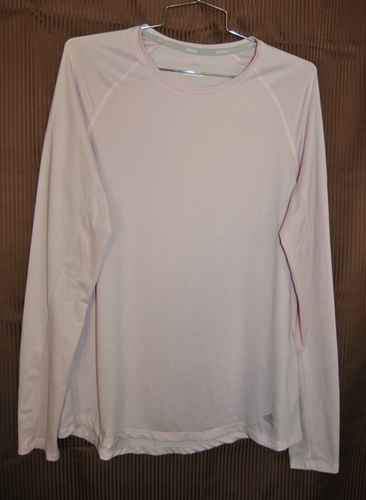 Women's ADIDAS Golf Light Pink Athletic Knit Top size L Long Sleeve | eBay