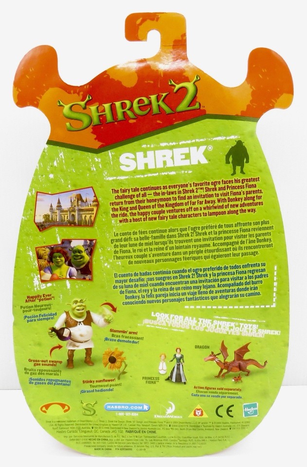 Shrek 2 Action Figure Slammin' Arm & Swamp Gas Feature Hasbro 2004 NEW ...