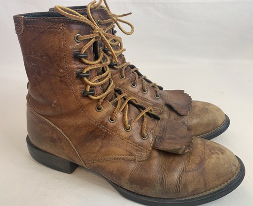 Ariat Heritage Lacer Western Roper Boots Leather Womens Size 6.5C Style ...