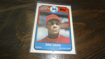 1989 TOPPS #13/22 ERIC DAVIS CAP'N CRUNCH BASEBALL CARD | eBay