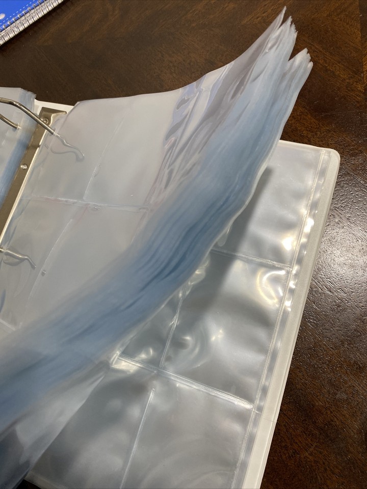 (100) 9-Pocket Trading Card Pages — Holds 900 Cards. Clean. Comes With ...