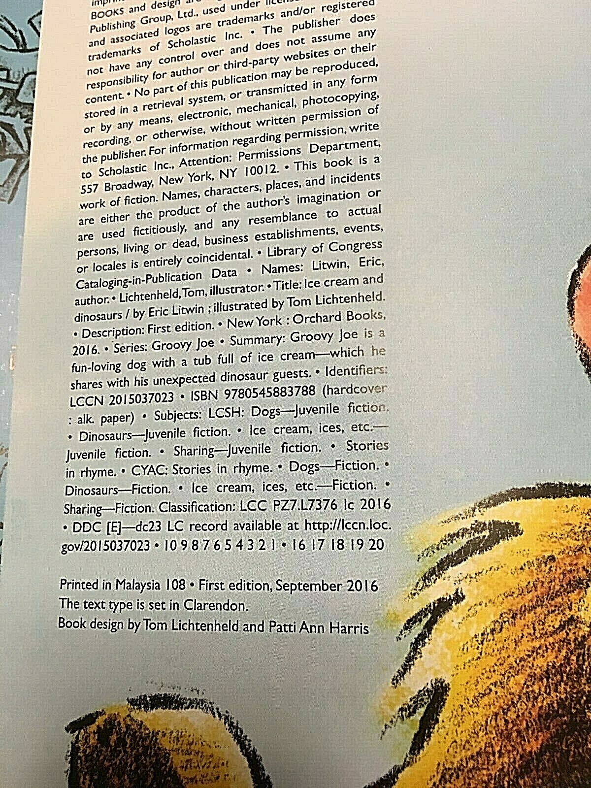 1ST PRINT Groovy Joe Ice Cream & Dinosaurs HC Children Book Eric Litwin ...