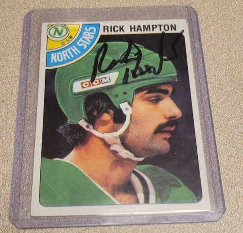 RICK HAMPTON SIGNED 1978-79 TOPPS HOCKEY CARD #174 TTM AUTOGRAPH AUTO ...