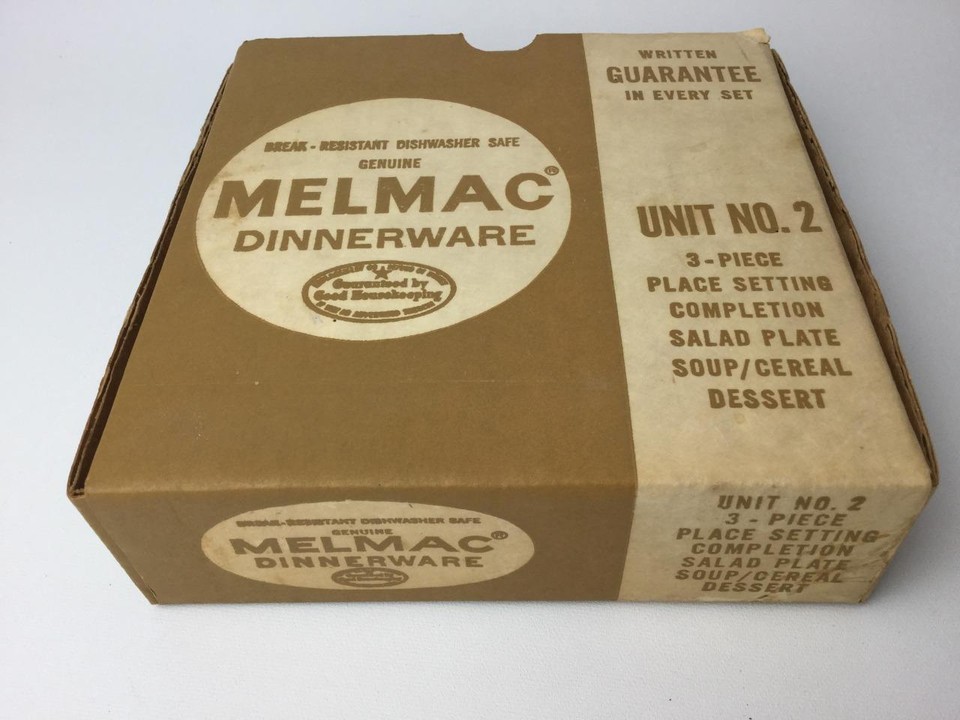 VTG Melmac Aztec Salad Plate Solid White Soup Dessert Bowl Completion ...