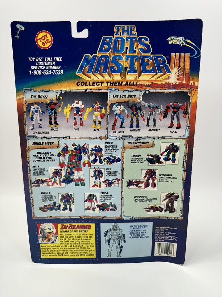 MOC The Bots Master Ziv Zulander Toy Biz 1994 The Boyzz | eBay