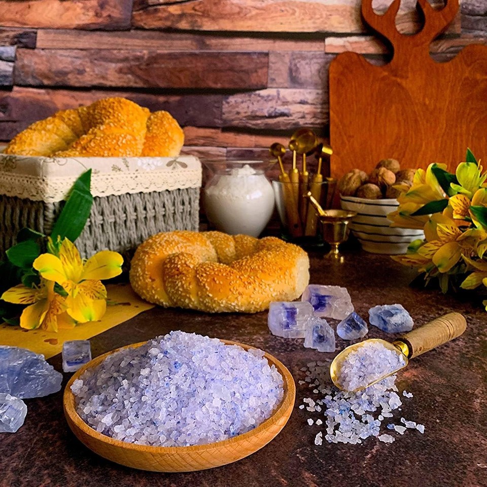 Blue Salt - Rare Mineral, High Potassium, Low Sodium, Gourmet 100g (3. ...