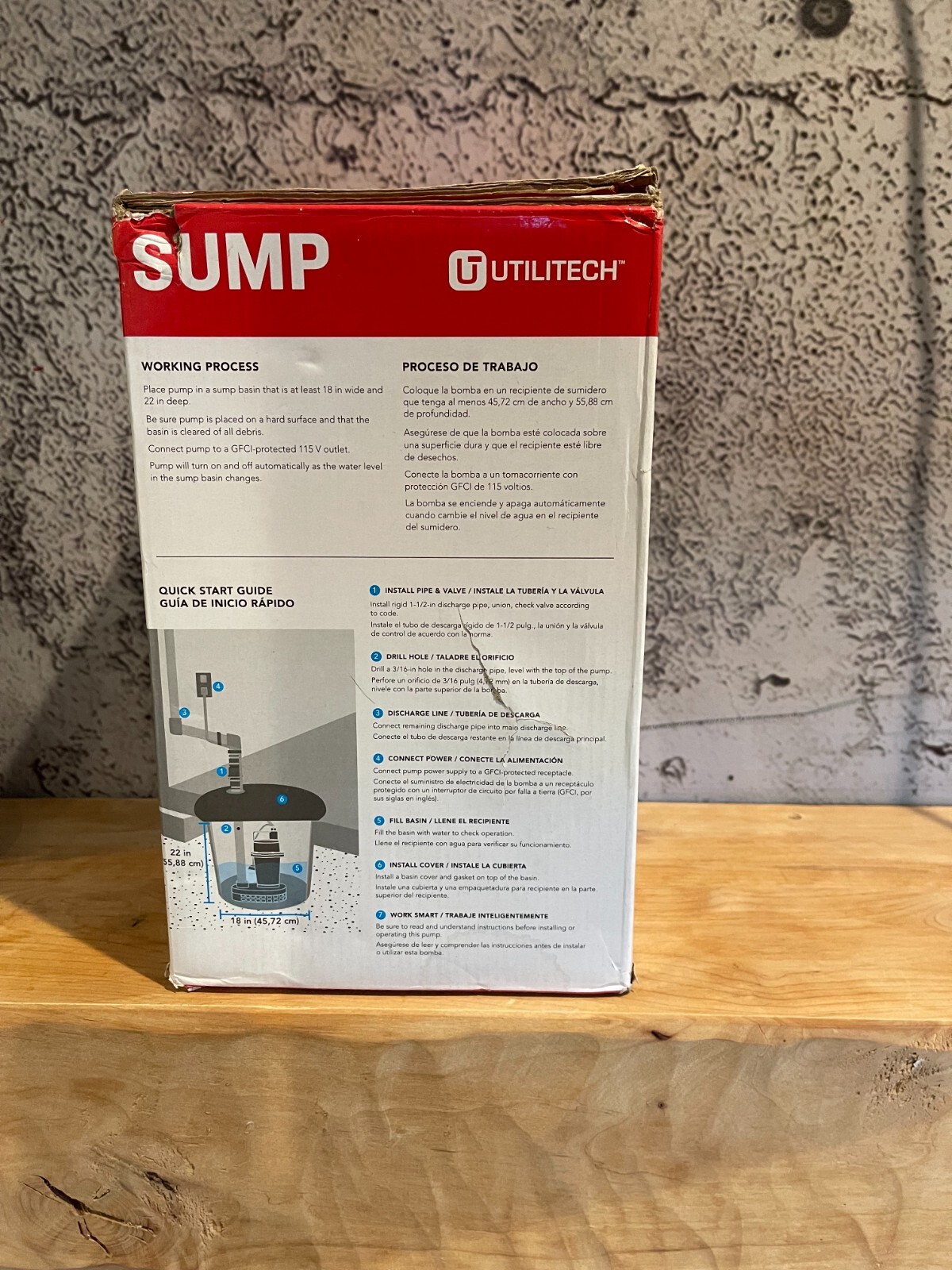 Utilitech Submersible Sump Pump Cast Aluminum 1/2 HP 55 GPM | eBay