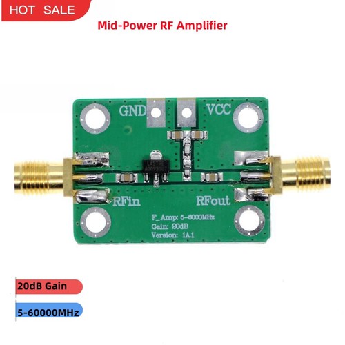 5-60000MHz RF Ultra-bandwidth Mid-Power RF Amplifier Module 20dB Gain ...